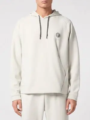 PLEIN SPORT Hooded Sweatshirt With Drawstrings - Grey