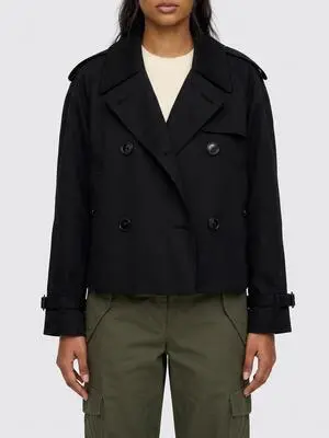 Burberry Cropped Double-breasted Trench Coat With Epaulettes