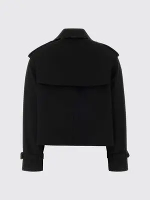 Burberry Cropped Double-breasted Trench Coat With Epaulettes