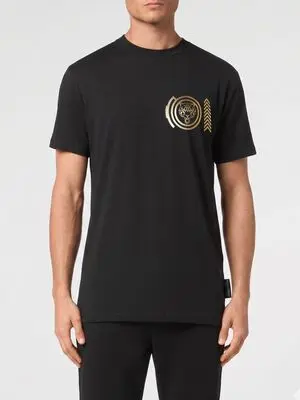 PLEIN SPORT Cotton T-shirt With Laminated Logo