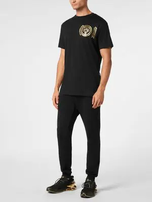 PLEIN SPORT Cotton T-shirt With Laminated Logo