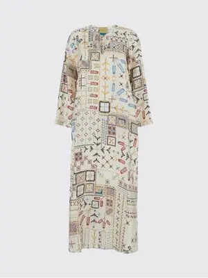 Momoni Printed Midi Dress - Ivory