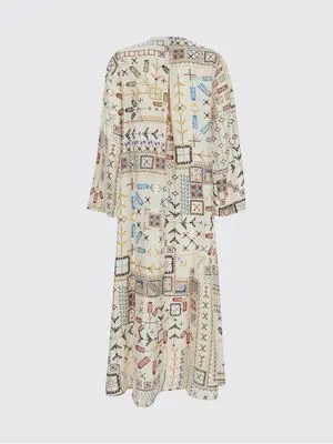 Momoni Printed Midi Dress - Ivory