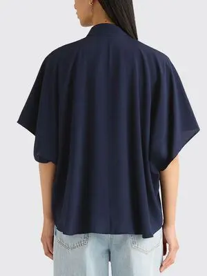 Momoni Silk Blend Shirt - Blue