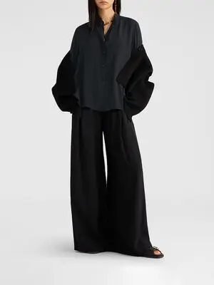 Momoni Silk Blend Shirt - Black