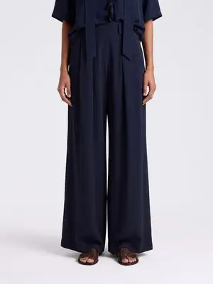 Momoni Silk Blend Wide Leg Trousers