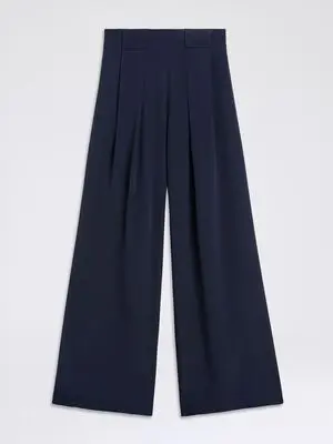 Momoni Silk Blend Wide Leg Trousers
