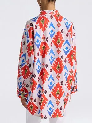Momoni Cotton Shirt With Ethnic Print