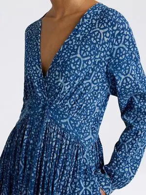 Momoni Printed Cotton Midi Dress