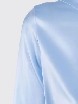 MAZZARELLI Stretch Silk Blouse - Gnawed Blue