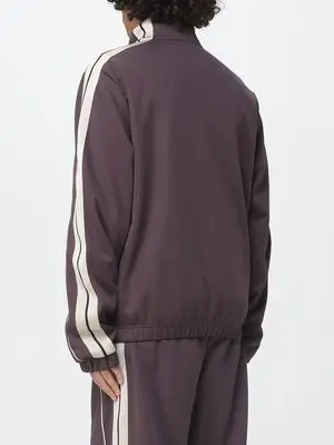 Palm Angels Polyester Zip-up Track Jacket With Logo