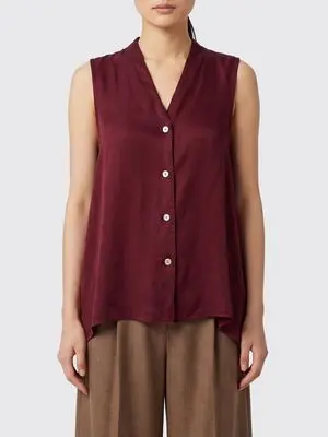 FORTE_FORTE Sleeveless Silk Blouse - Red