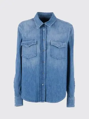 DONDUP Cotton Denim Shirt - Blue