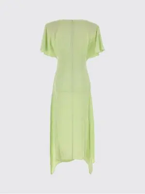 Stella McCartney Asymmetrical Satin Midi Dress