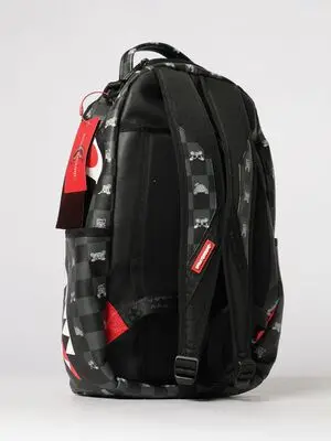 SPRAYGROUND Saffiano Coated Cotton Checkered Shark Mouth Backpack - Multicolor