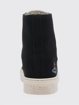 VIVIENNE WESTWOOD High Top Canvas Sneakers - Black