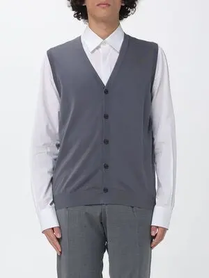 DRUMOHR Cotton V-neck Vest - Grey