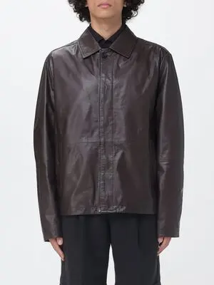 Corneliani Leather Shirt Jacket - Brown