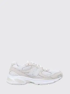 Comme Des Garçons X New Balance Nubuck And Mesh Sneakers - White