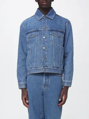 Loewe Loewe Embroidered Logo Denim Jacket Blue