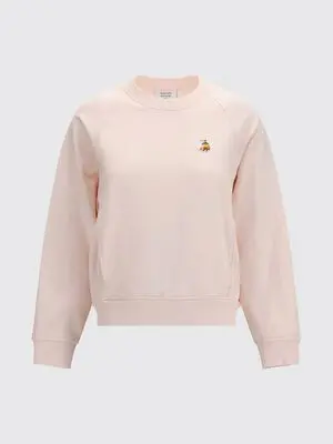 Maison Kitsuné Cotton Crewneck Sweatshirt With Embroidered Logo
