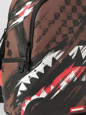 SPRAYGROUND Smeared Grunge Savage Backpack In Printed Saffiano Coated Cotton