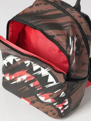 SPRAYGROUND Smeared Grunge Savage Backpack In Printed Saffiano Coated Cotton