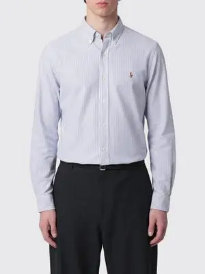 Polo Ralph Lauren Striped Cotton Poplin Shirt - Blue