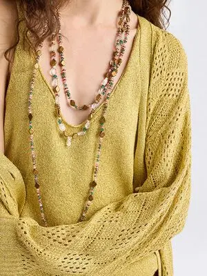 Momoni David Lurex Viscose Knit Top