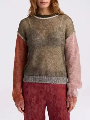 Momoni Block Mohair Wool Pullover - Multicolor