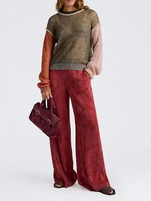 Momoni Block Mohair Wool Pullover - Multicolor
