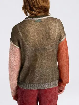 Momoni Block Mohair Wool Pullover - Multicolor