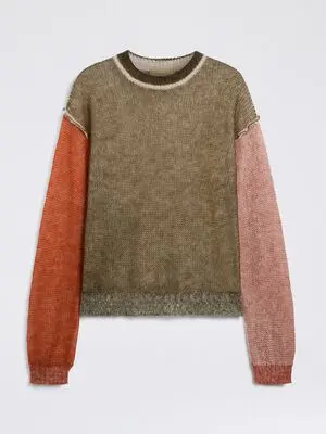 Momoni Block Mohair Wool Pullover - Multicolor