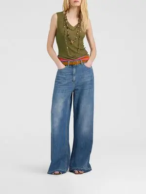 Momoni Linen Knit Top - Sage