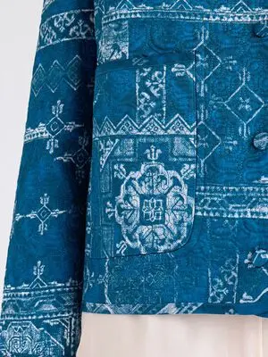Momoni Gelsomino Printed Viscose Twill Coat