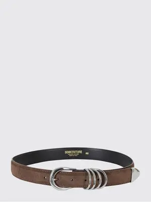 SEMICOUTURE Belt With Silver Tone Hardware