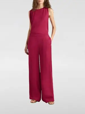 Momoni Viscose Palazzo Trousers - Raspberry