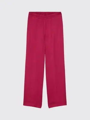 Momoni Viscose Palazzo Trousers - Raspberry