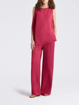 Momoni Sleeveless Viscose Blouse - Raspberry