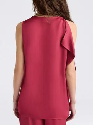 Momoni Sleeveless Viscose Blouse - Raspberry