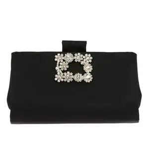 ROGER VIVIER Roger Vivier Embellished Clutch With Metal Chain