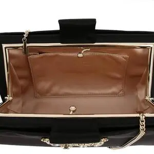 ROGER VIVIER Embellished Clutch With Metal Chain