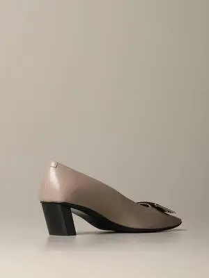 ROGER VIVIER Belle Vivier Leather Pumps - Beige