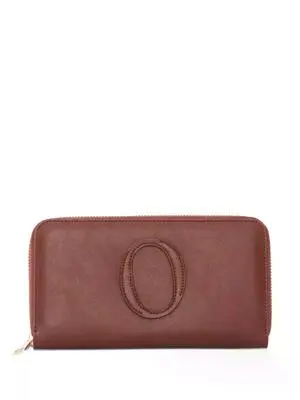 Orciani Logo-patch Zip-around Wallet - Brown