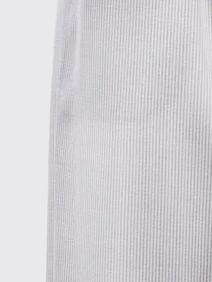 Emporio Armani Striped Crêpe Wide-leg Trousers