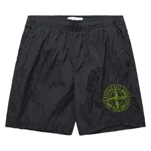 Stone Island Logo Detail Relaxed Fit Shorts