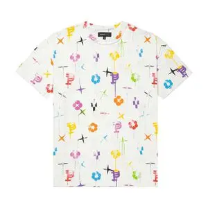 PURPLE BRAND Textured Inside Out Tee 'off White - Cream
