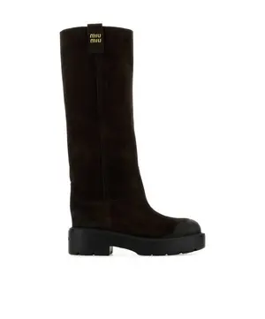 Miu Miu Round Toe Boots For Women