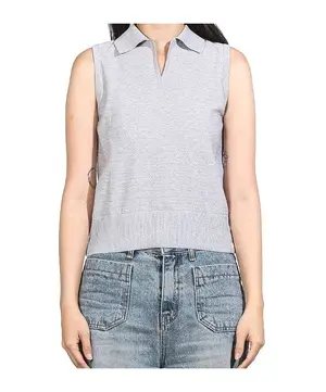 Thom Browne Floated-cable Sleeveless Polo