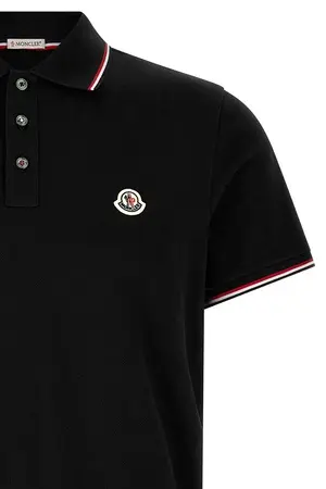 Moncler Logo Patch Short-sleeved Polo Shirt